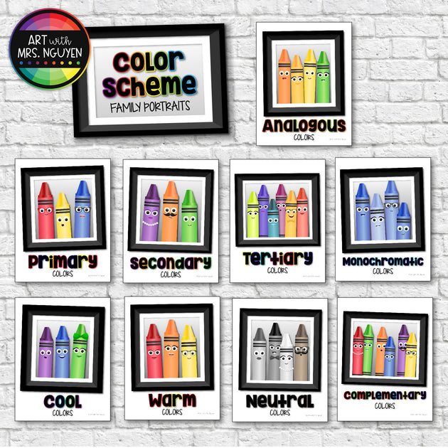 Color Scheme Family Portrait Posters – Art with Mrs. Nguyen