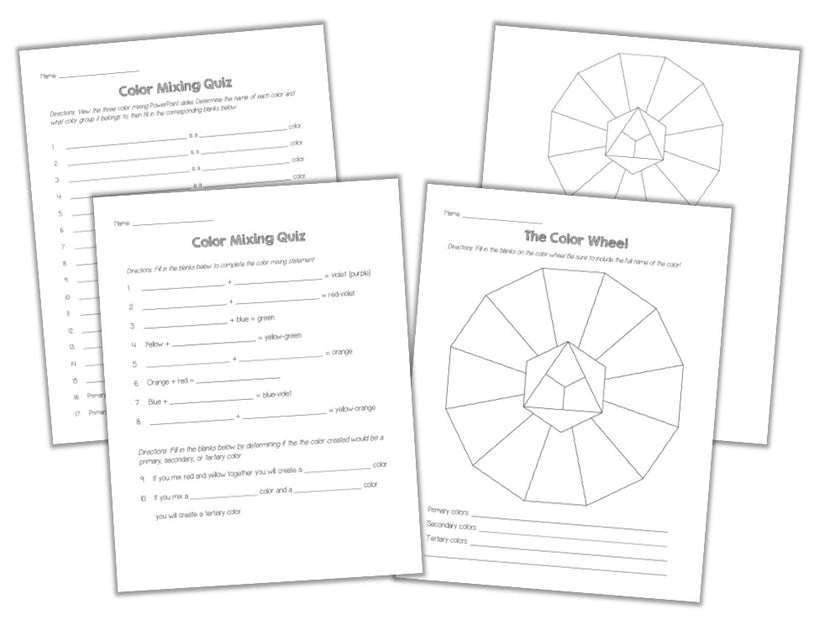 Color Mixing Package: Primary, Secondary, and Tertiary/Intermediate co ...