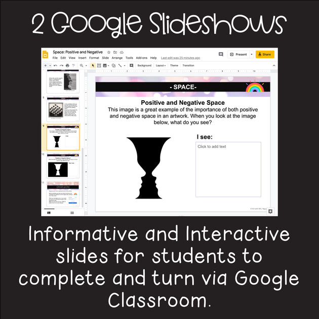 Elements of Art Interactive Google Slide Worksheets for Distance Learn ...