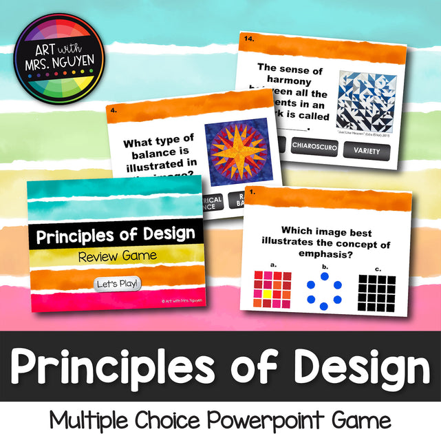 Principles of Design Review Game (Interactive PowerPoint Art Game ...