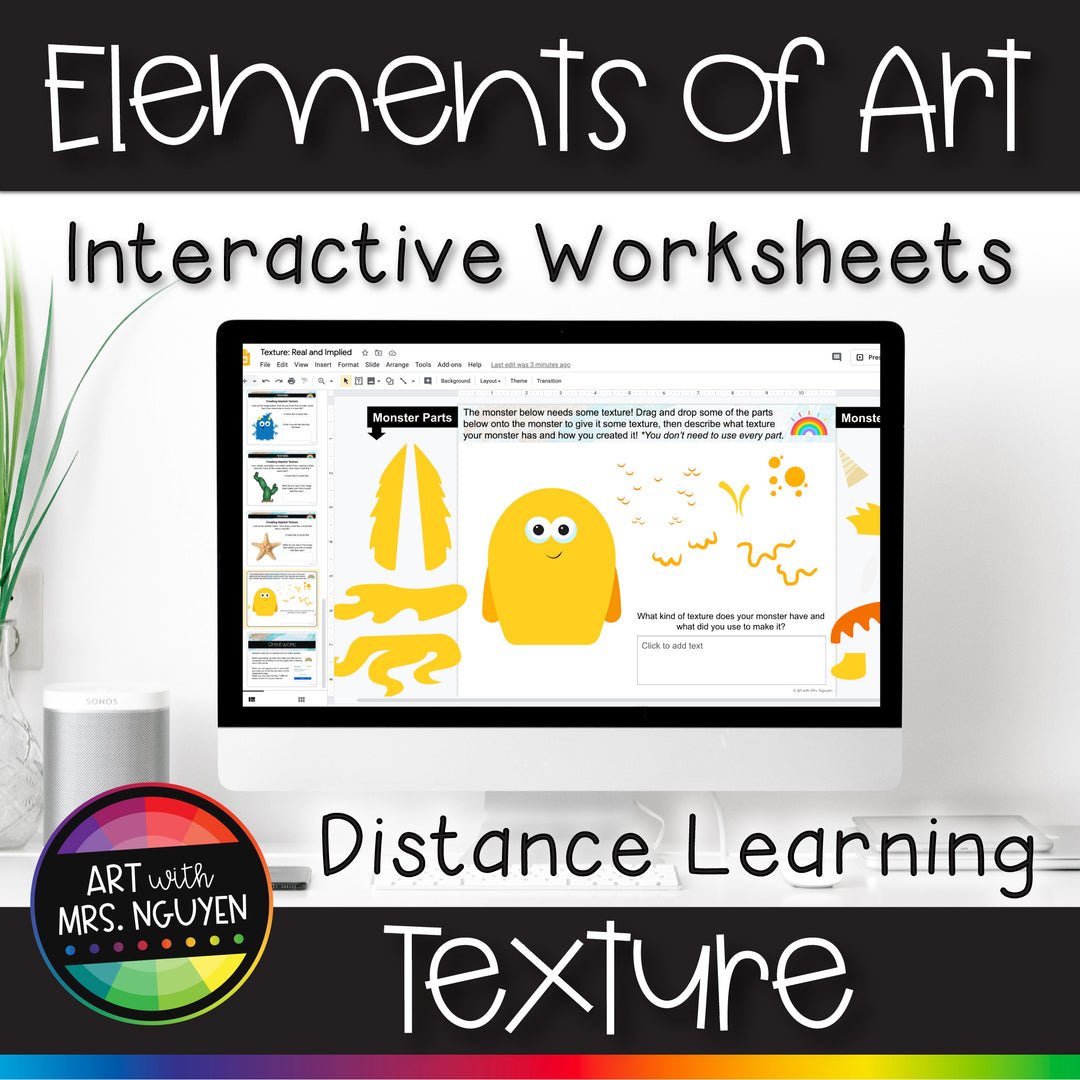 Texture Worksheets For Art Art Element Texture | Art With Jenny K.