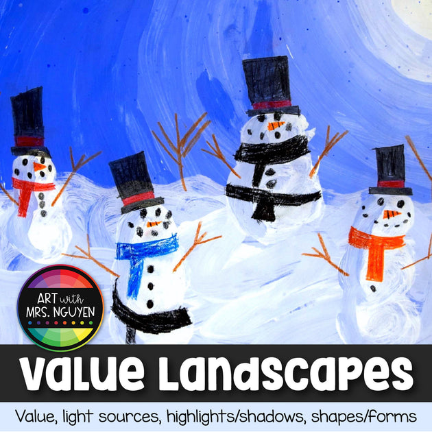 Art Lesson: Winter Value Landscapes – Art with Mrs. Nguyen